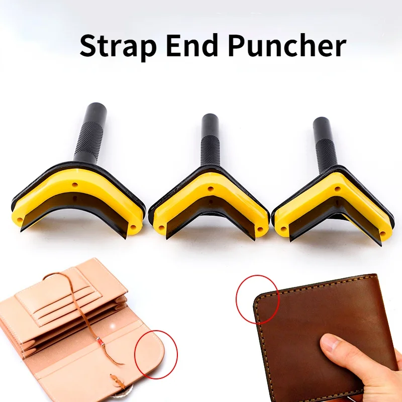 Leather-Round-Corner-Punch-Strap-Belt-End-Puncher-Shallow-Round-Cutting ...