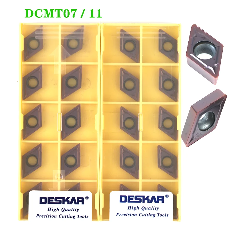 Carbide-Inserts-DCMT070204-DCMT11T304-DCMT11T308-LF6018-DESKAR-CNC ...