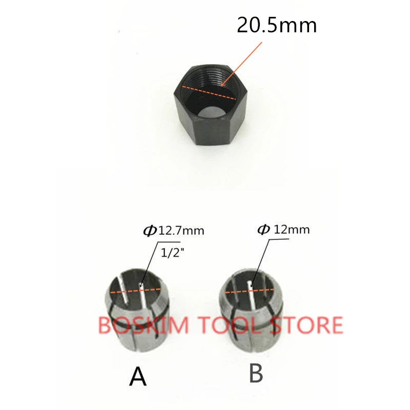 Collet Cone Nut 1/2" 12.7mm 12mm 763622-4 763628-2 763674-5 For Makita ...