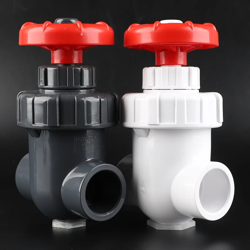 2 Colors I.d 20~40mm Hi-quality Flow Control Pvc Sluice Valve Garden ...