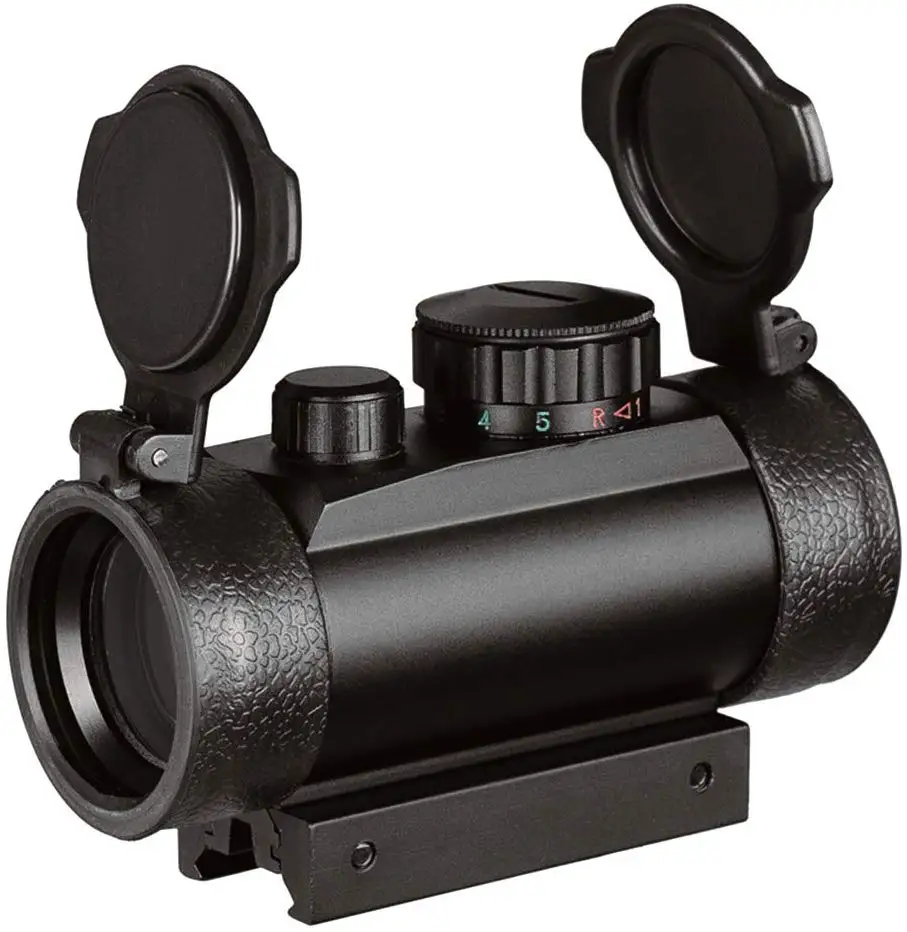 1x40 Red Dot Scope Sight Tactical Rifle Scope Green Red Dot Collimator ...