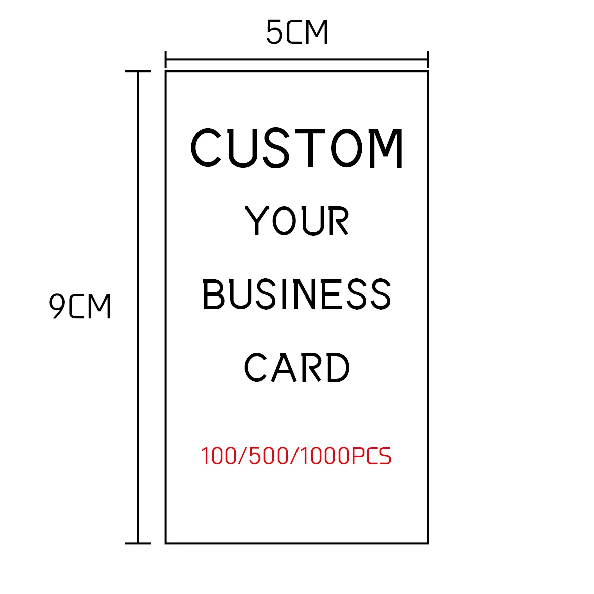 Customized Double-Sided Printing Business Card, 300GMG Paper, Full ...