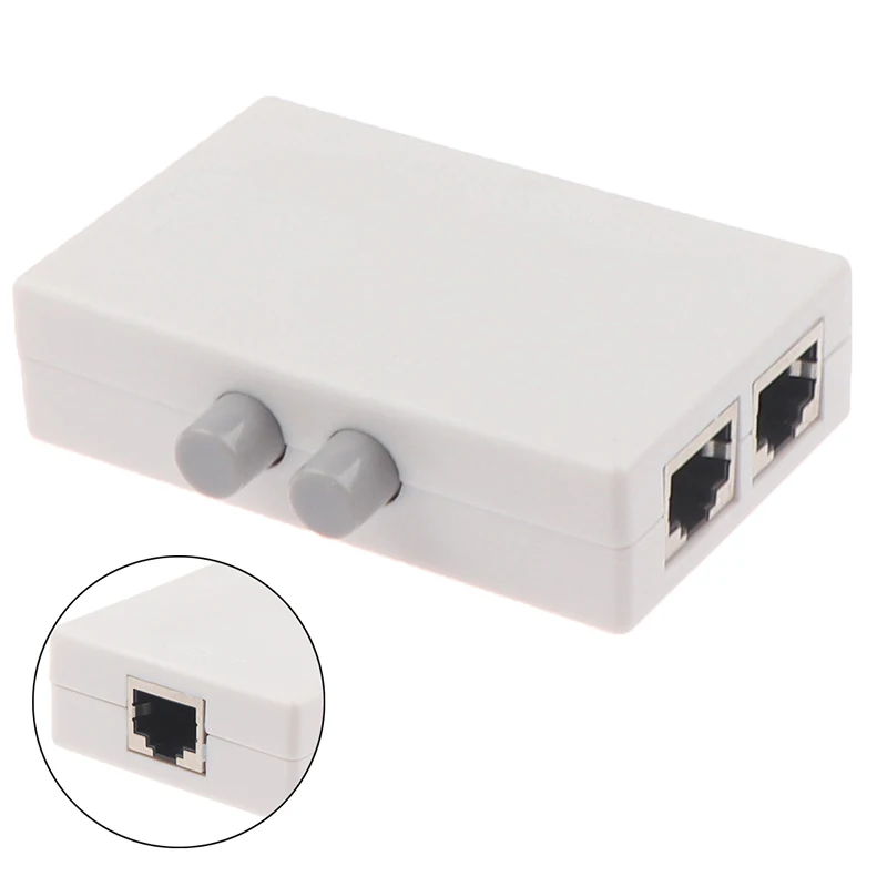 Mini 2 Port Rj45 Rj-45 Network Switch Ethernet Network Box Switcher ...