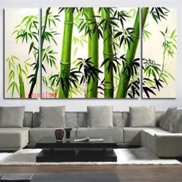 Abstract Bamboo Painting