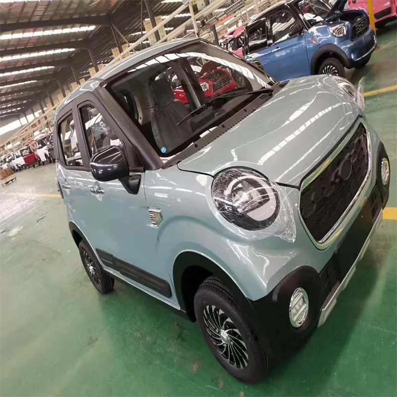 Mini coche eléctrico con energía Solar para adultos, vehículo de cuatro ruedas con 4 asientos ...