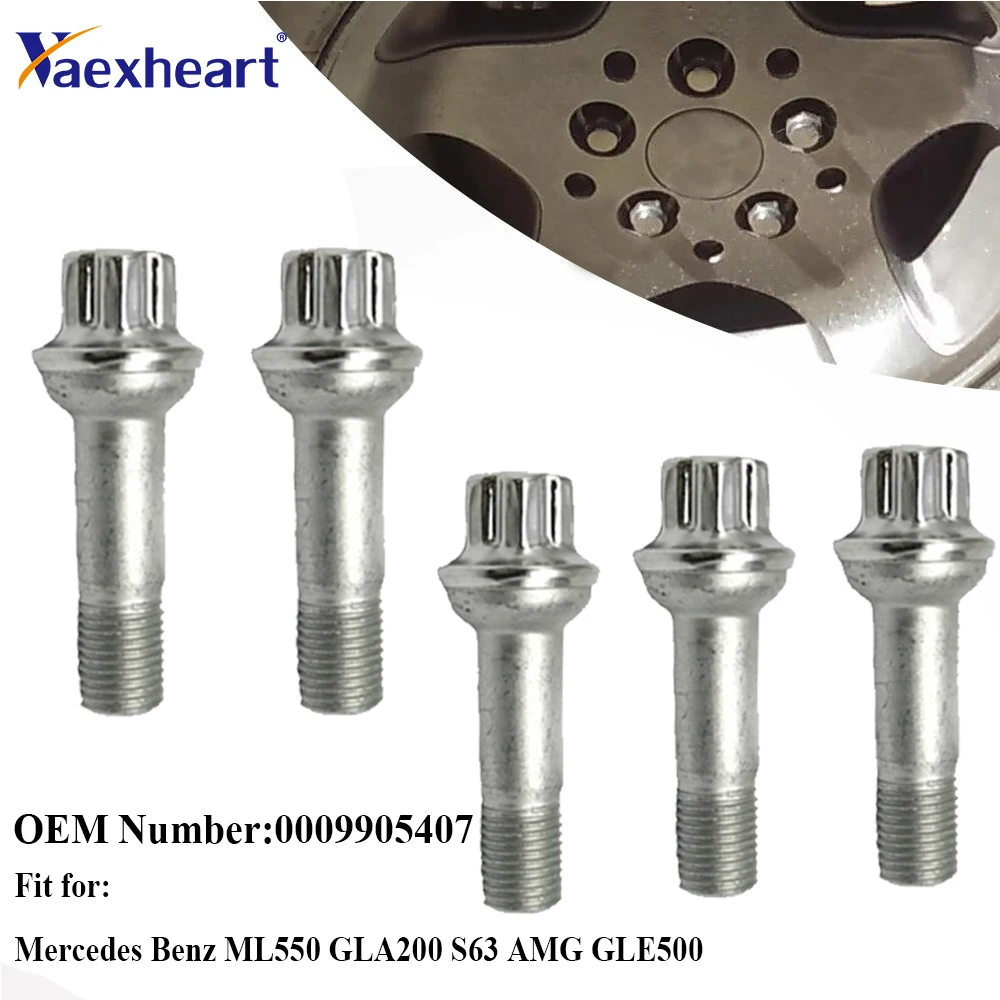 0009905407 0009907607 0009902207 14mmX1.5 Chrome Wheel Lug Bolt For ...