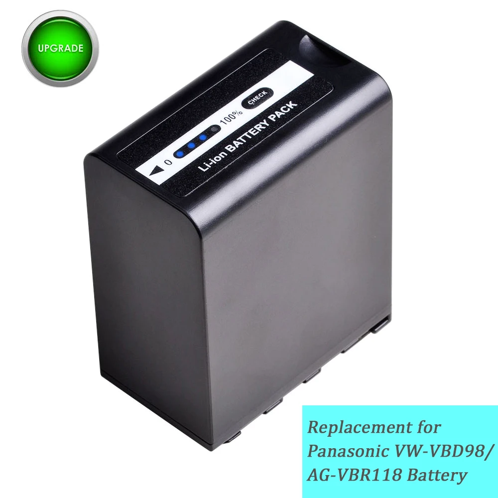 11200mAh VW-VBD98 Battery for Panasonic VBD58 VBD78 AG-VBR59 AG-VBR89 ...