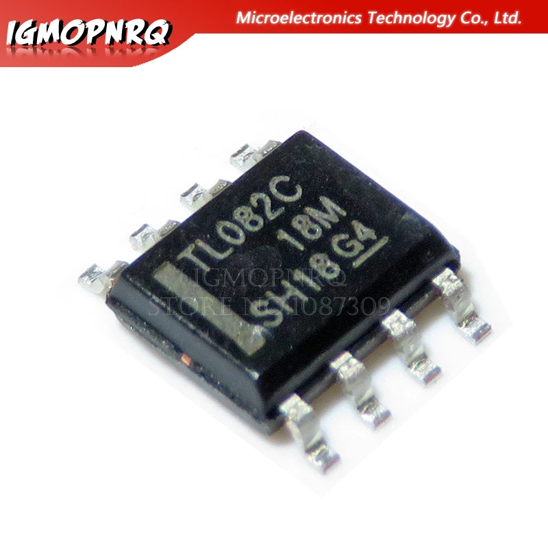 10pcs TL082C TL082CDR TL082 SOP 8 Operational Amplifiers Op Amps Dual ...