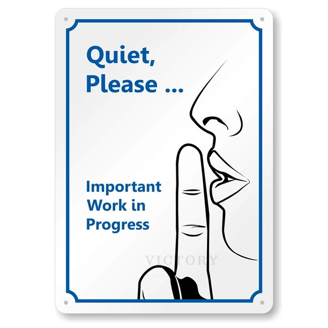 Quiet Please Sign Clip Art