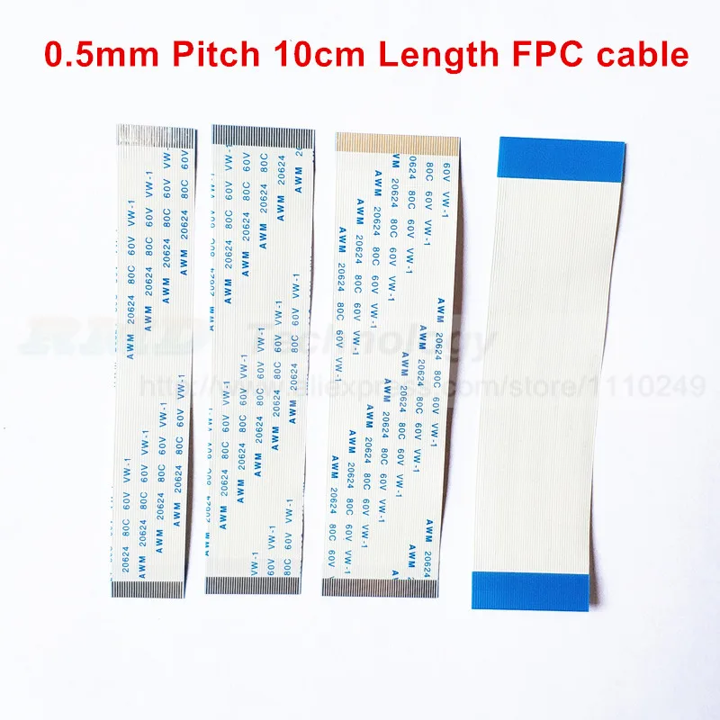 10PCS-FPC-Ribbon-Flexible-Flat-CABLE-PITCH-0-5MM-100mm-200mm-A-Type-B ...