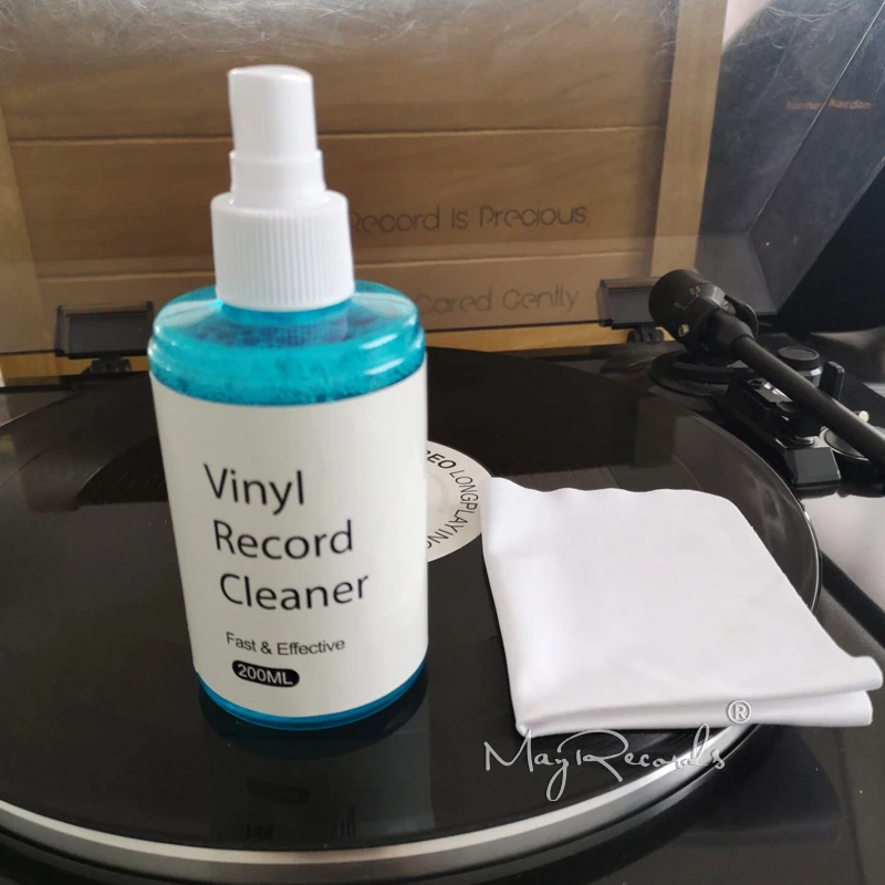 200ml Vinyl LP/CD Record Professional Cleaner Cleaning Fluid Dust ...
