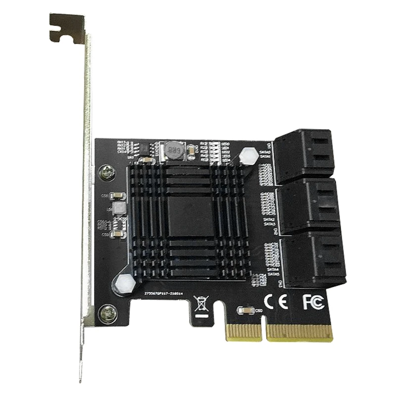 Hard Disk Expansion Card, Pci-e Asm1161 Six-port Sata 3.0 6gb/s Channel ...