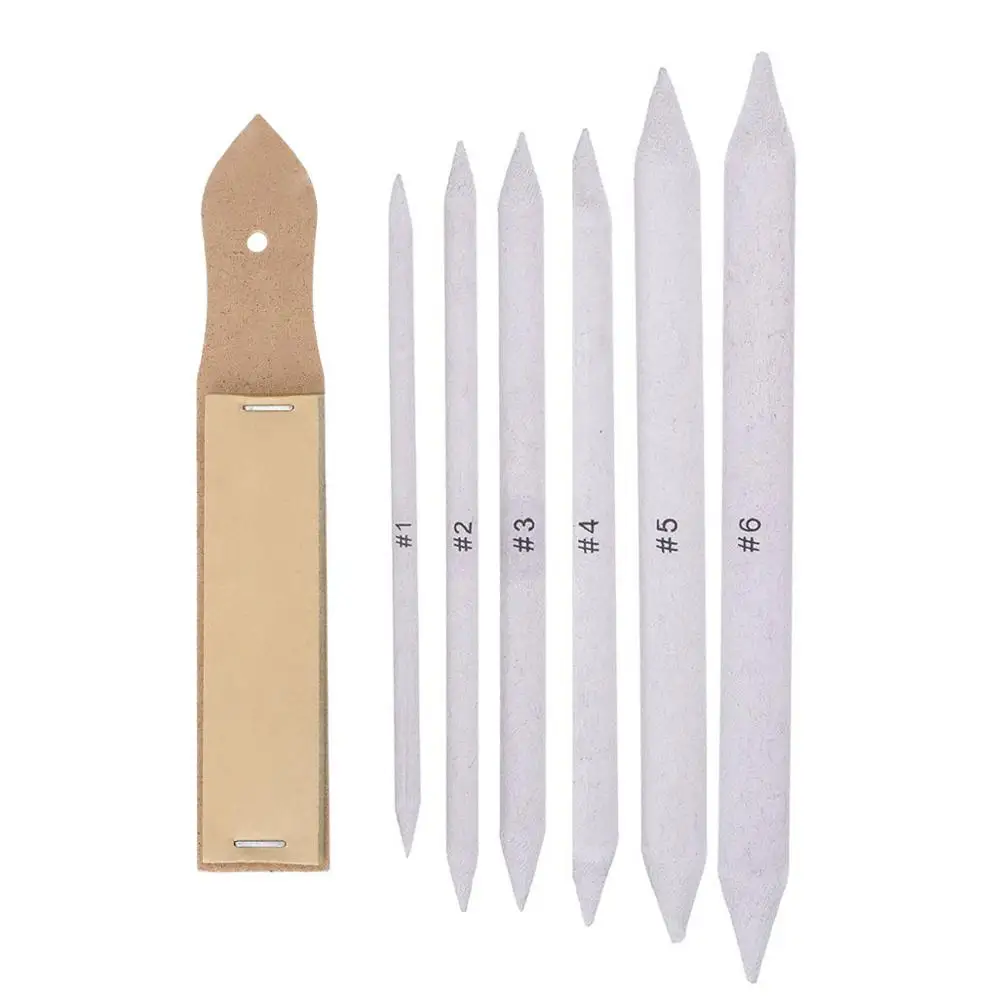 7-Pcs-Blending-Stump-Sketch-Paper-Pen-Charcoal-Sketching-Blending ...