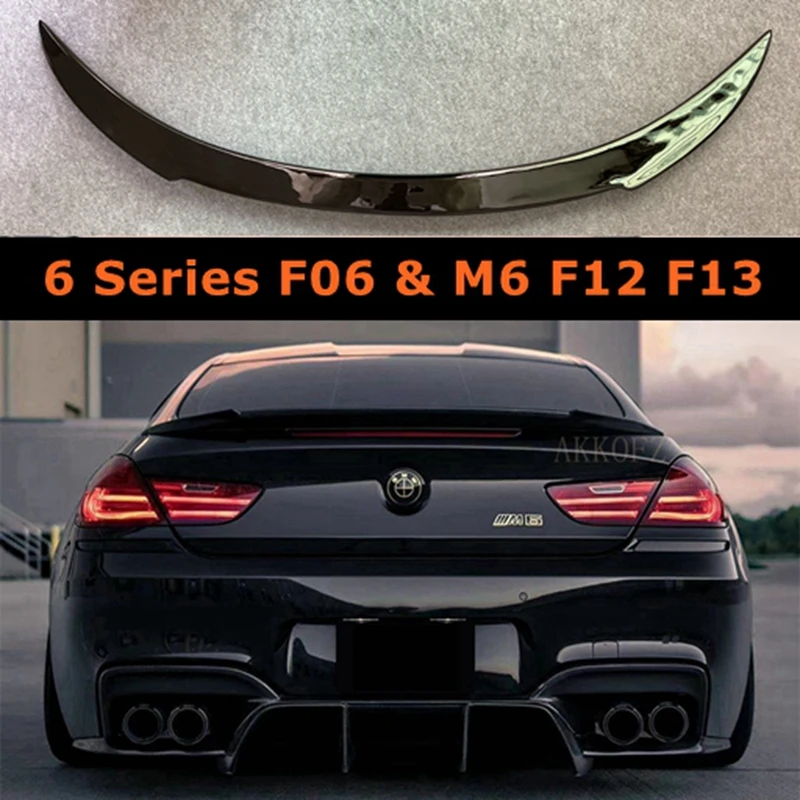 For-BMW-6-Series-F06-M6-F12-F13-Carbon-Fiber-Rear-Trunk-Spoiler-Tail ...