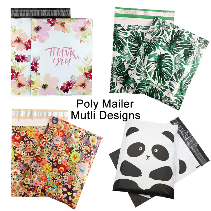 10PCS Print Poly Mailer Cloth Packaging Envelopes Self Seal Clothes ...