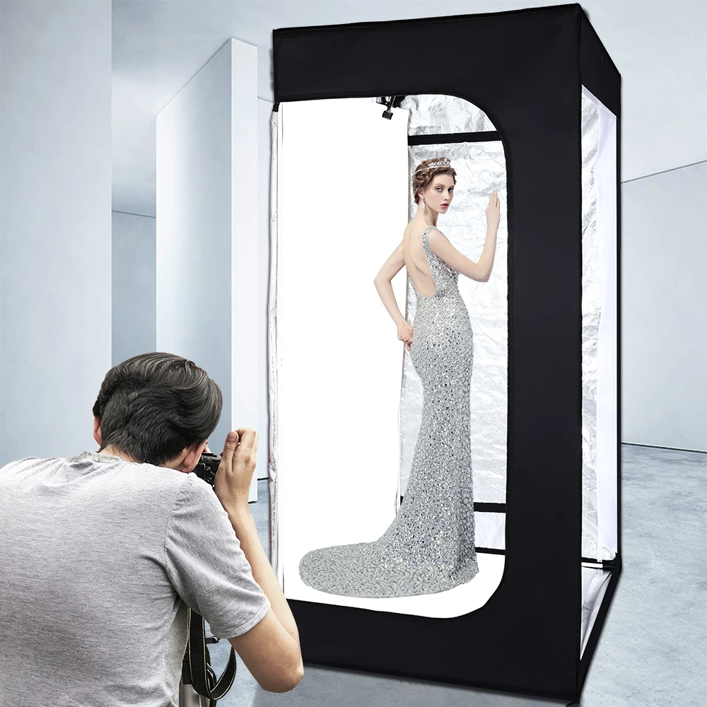 Dimmable-Photobox-2M-Large-Lightbox-with-8-LED-Light-Strips-Studio ...