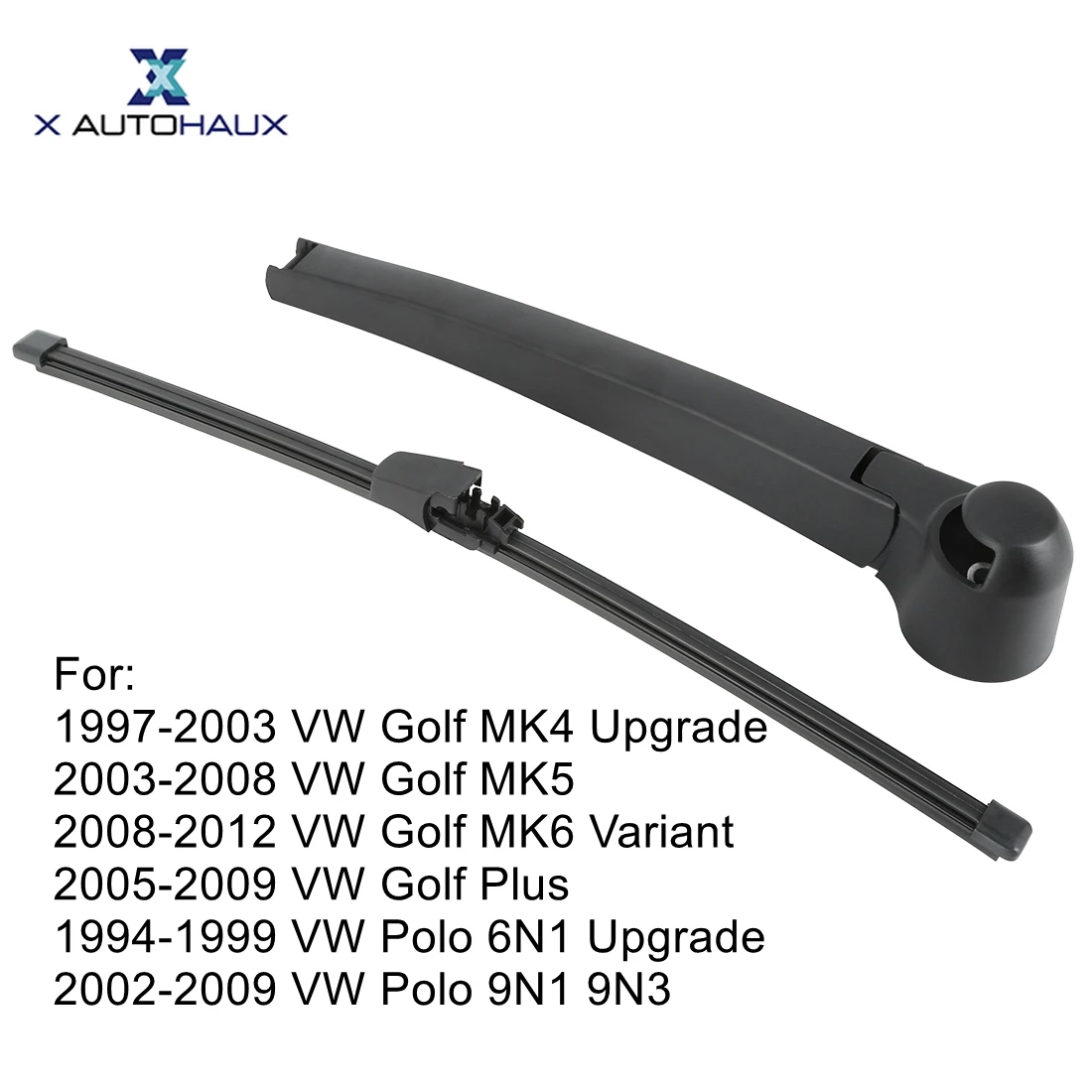 X Autohaux Rear Windshield Wiper Blade Arm Set for 1997-2003 VW Golf ...