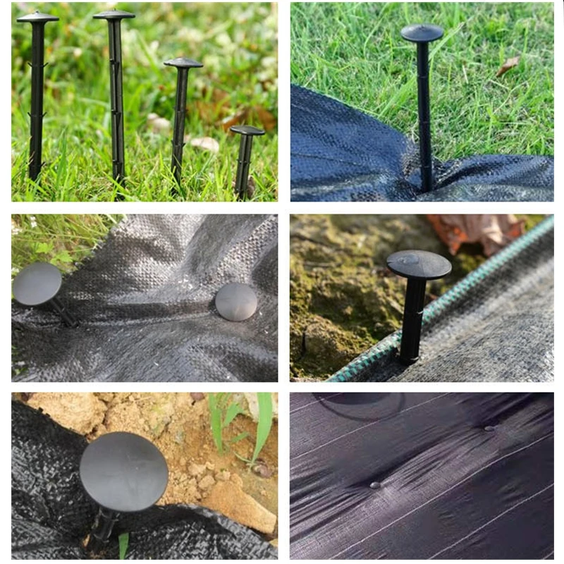 20cmx20pcs Tapis Anti herbe pour serre de jardin, 11, 16, 20cm, clou de ...