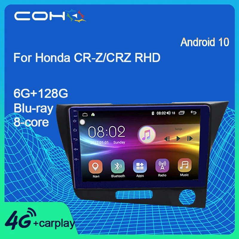 COHO-For-Honda-Cr-Z-Crz-Rhd-Central-Multimidia-Video-Android-Car-Radio ...