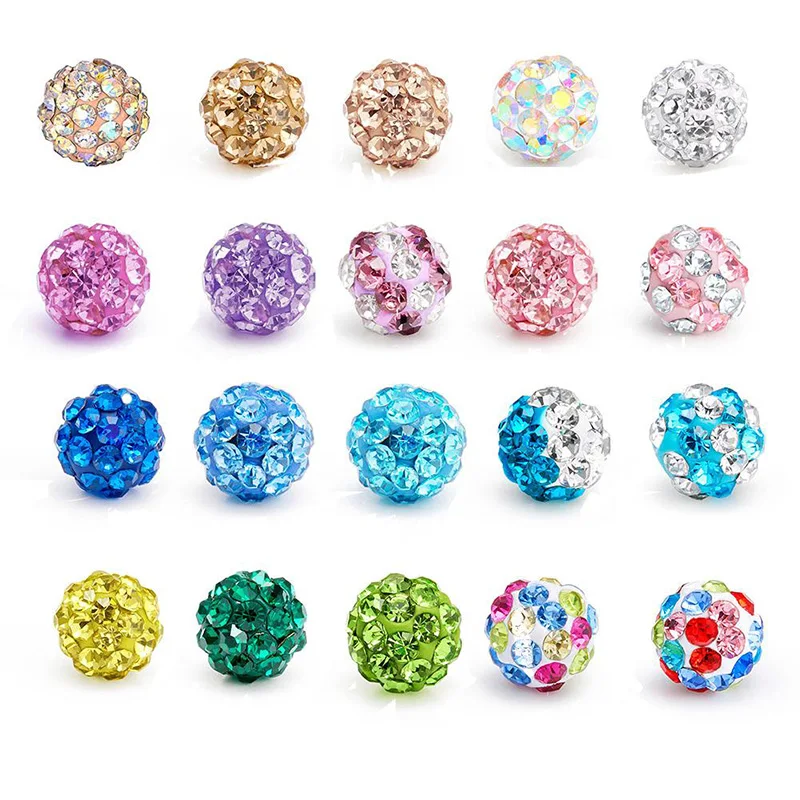 14G-Paved-5MM-8MM-Rhinestone-Disco-Ball-Clay-Crystal-Replacement-Ball ...