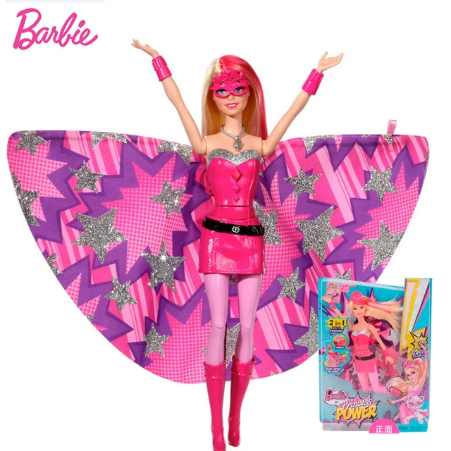 Original Barbie Princess Power Extraordinary 2 In 1 Hero Change Magical ...