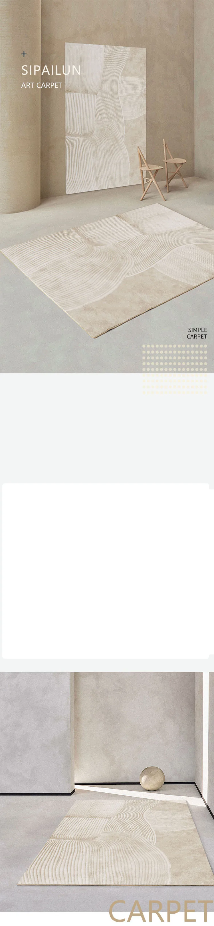 Nordic Style Rugs Carpets For Home Living Room Geometric Simple ...