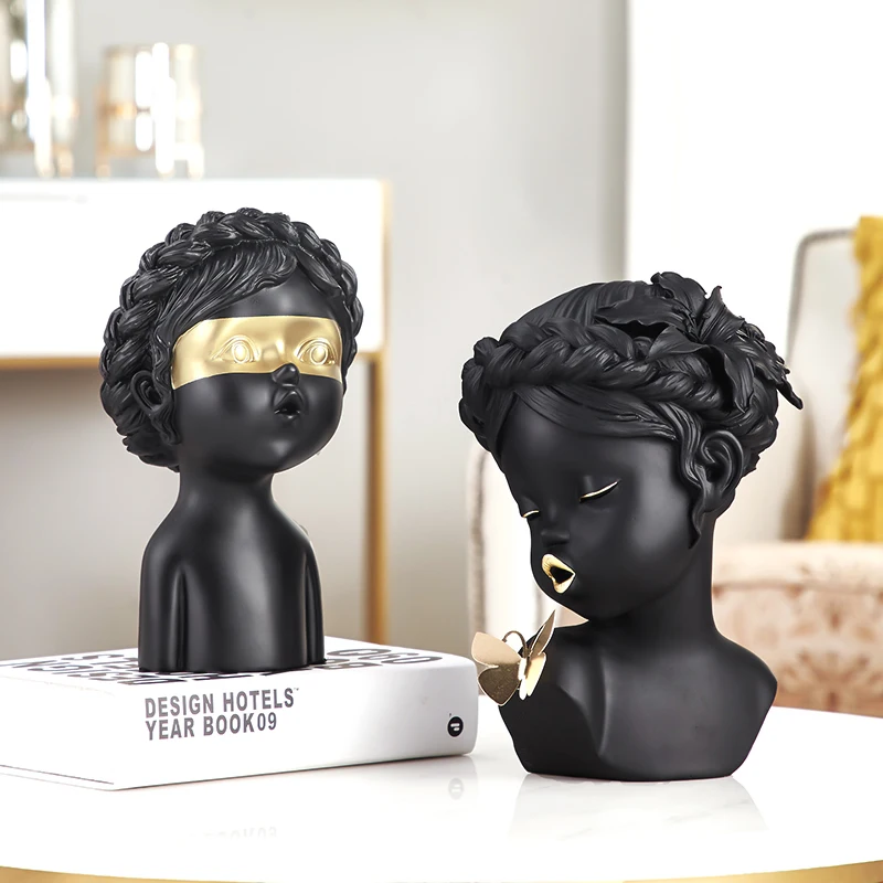 One Piece Resin Statue Home Decoration Accessories For Living Room ...