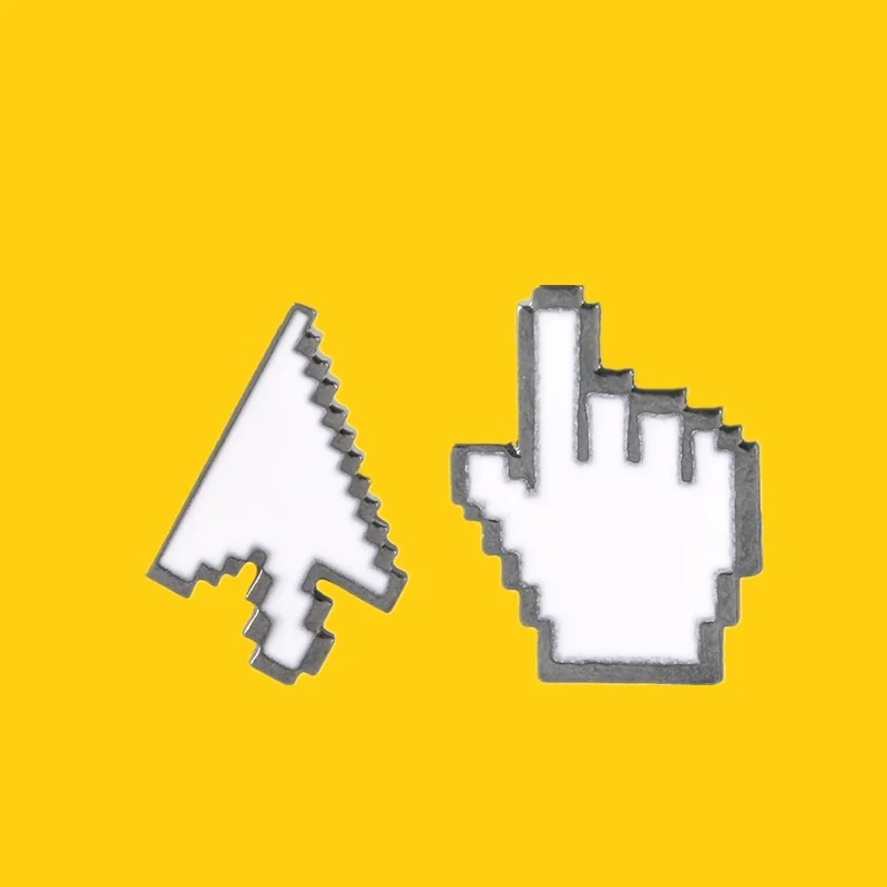 Arrow-Cursor-Enamel-Pin-Pixel-Art-Mouse-Pointer-Click-Brooch-Badegs ...