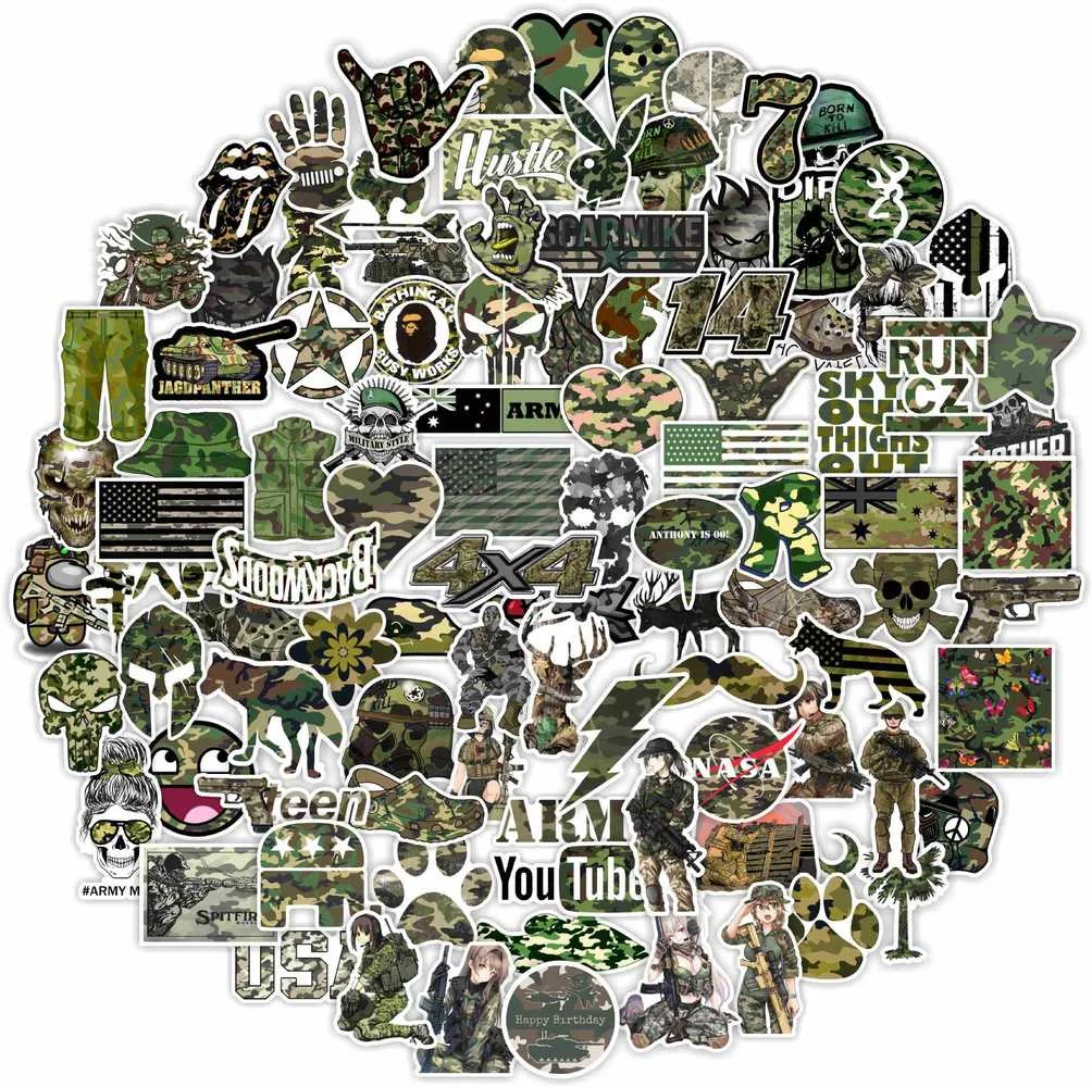 50-100Pcs-Cool-Soldier-Army-Military-Graffiti-Sticker-Pack-Car-Stickers ...