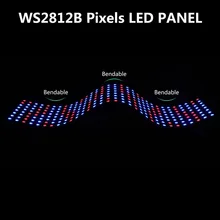 WS2812B RGB LED Digital Flexible Individually Addressable Panel Light WS2812 8x8 16x16 8x32 ...