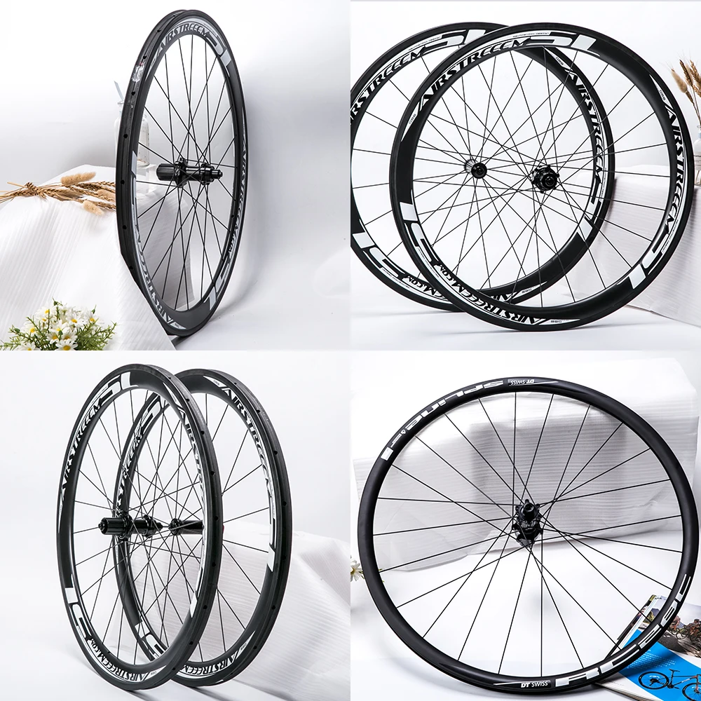 700C Road Bicycle Disc Brake C-brake Carbon Fiber Wheel Set