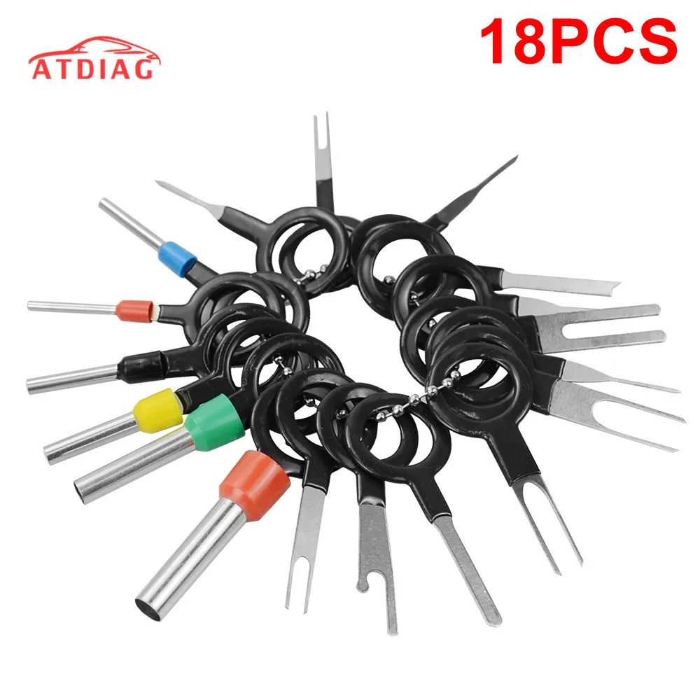 18PCS Terminal Removal Tool Car Electrical Wiring Crimp Connector Pin ...