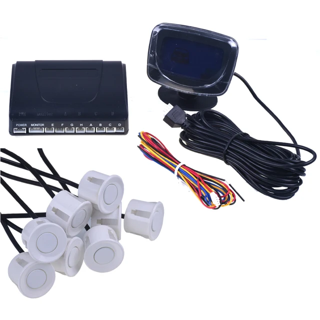 1Set Car LED Parking Sensor Kit Display 4 Sensors for all cars Reverse ...