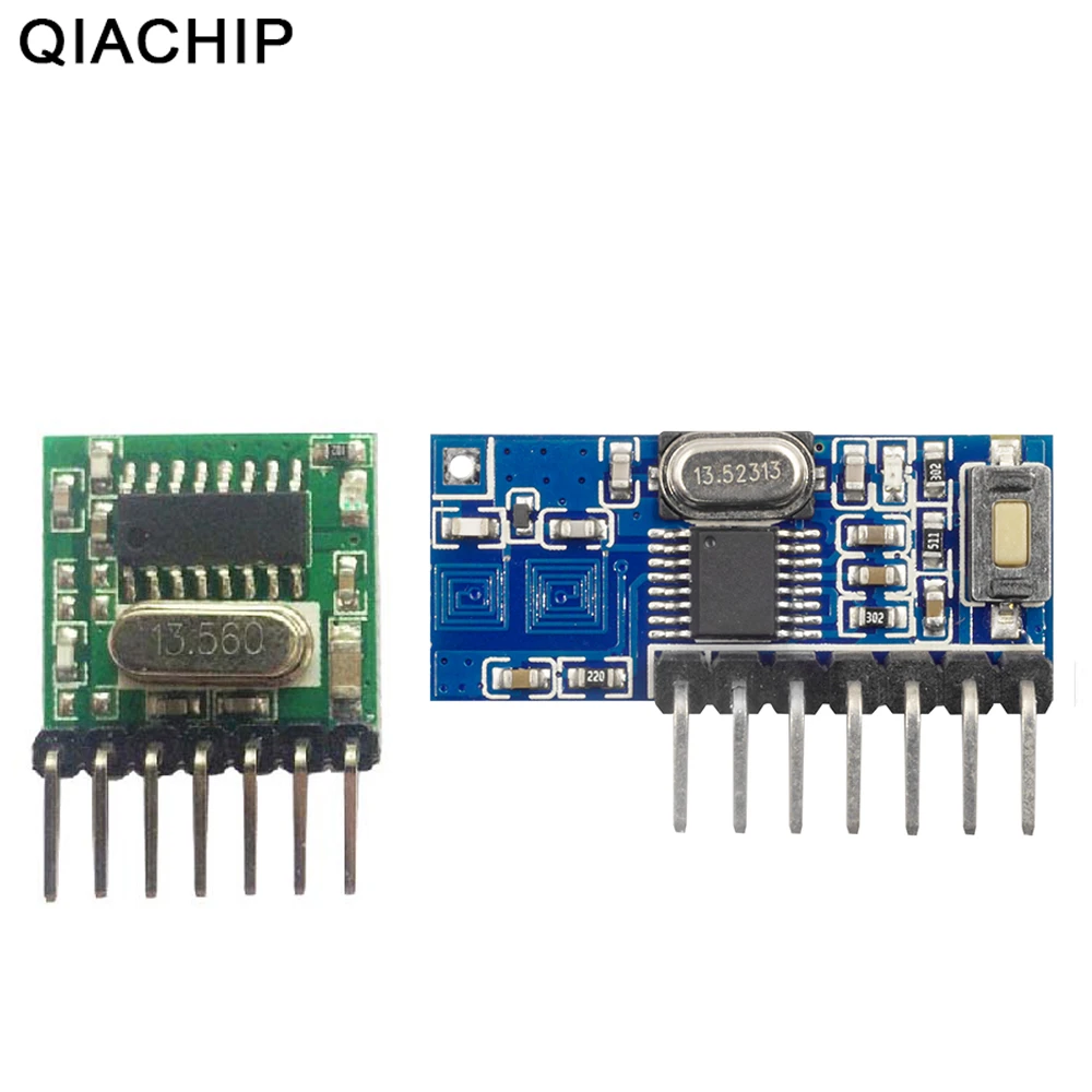Qiachip 433mhz Wireless Wide Voltage Coding Transmitter + Decoding Receiver 4 Channel Output ...