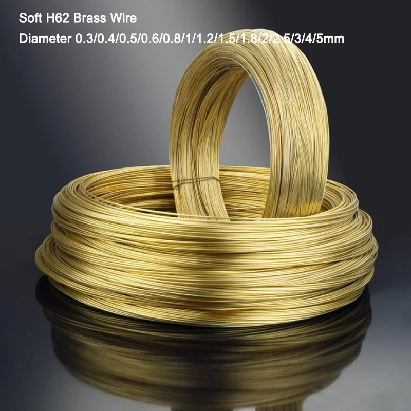Câble-fil,Fil de laiton souple H62 de 1 mètre, diamètre Câble ...