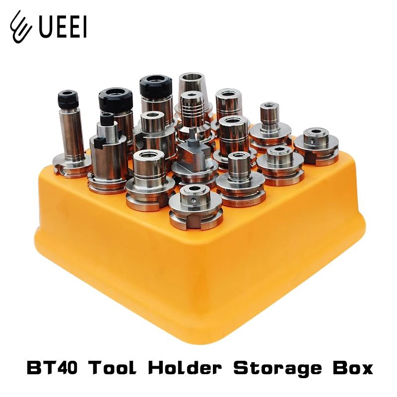 CNC-machining-center-16-hole-BT40-tool-holder-storage-box-hard-plastic ...