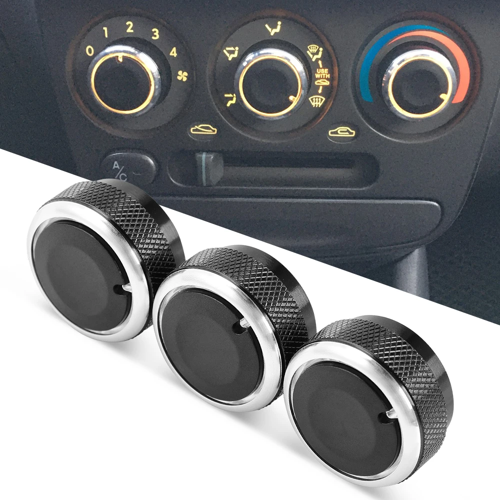 3pcs/set Aluminum Alloy Air Conditioning Knobs For Hyundai Accent Heat ...
