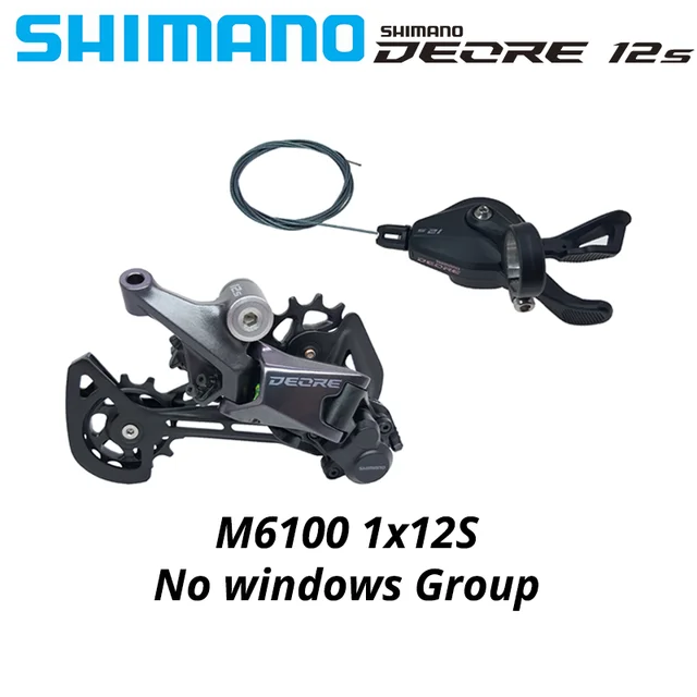 SHIMANO DEORE M6100 12s Groupset SL M6100 SHIFT LEVER RD M6100 SGS REAR DERAILLEUR 12 Speed 12V ...