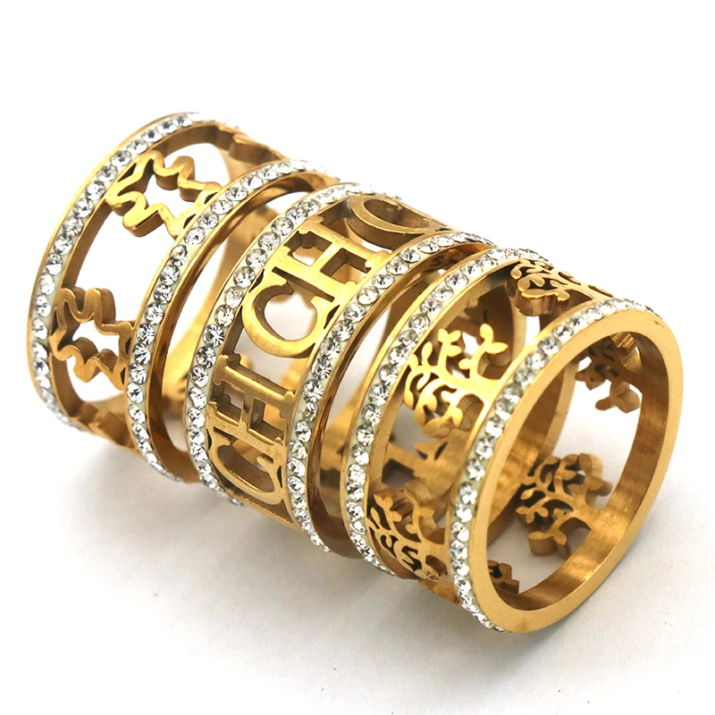 Anillo de acero inoxidable para mujer, diseño único de alta calidad ...