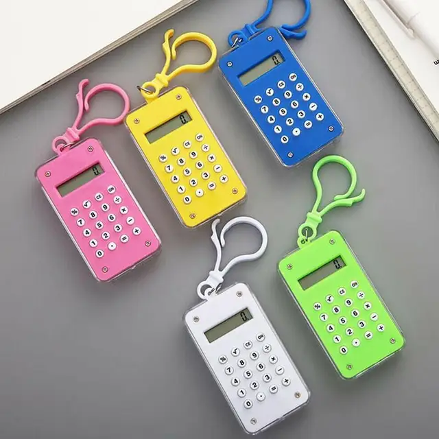Mini Electronic Portable Calculator With Keychain – Kawaii Store ...