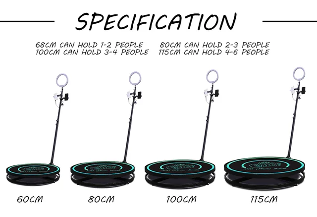 360 Photo Booth Rotating Machine Photobooth 360 Camera Video Photo ...