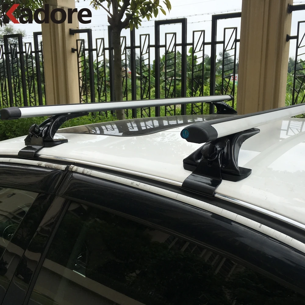 Roof Rack Cross Bars Lockable Luggage Carrier Compatible with Smooth R ...
