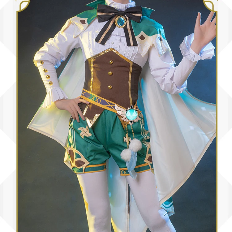 Game Genshin Impact Venti Cosplay Costume - AllCosplay.com