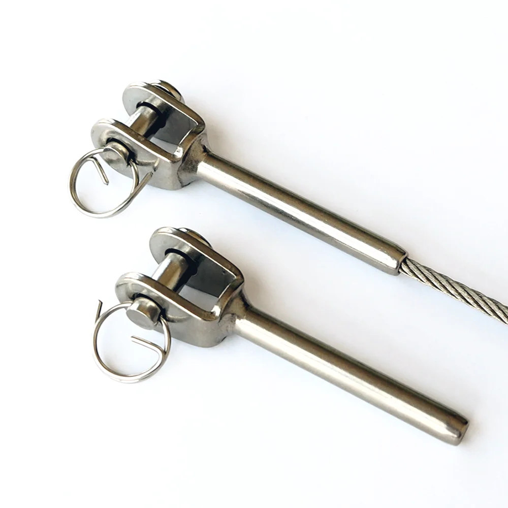 wire rope fitting 5mm wire Swage fork swage jaw stainless steel 316 ...