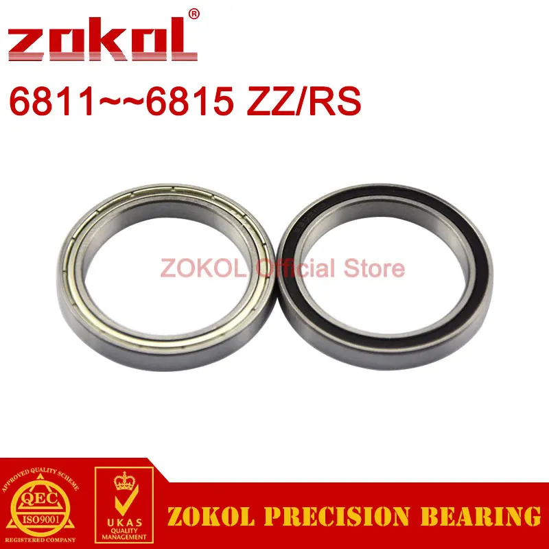 ZOKOL 6811 6812 6813 6814 6815 ZZ Z RS 2RS RZ Thin Wall Beraings Deep ...