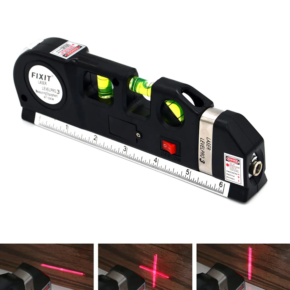Laser-Level-Vertical-Measure-Line-Tape-Adjusted-Multi-function-Norm ...