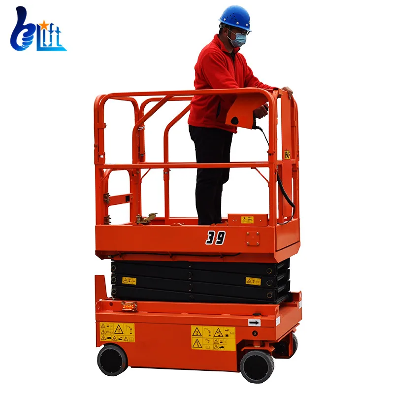 Self Propelled Electric Mini Material Machine Pallet Scissor Lifter ...