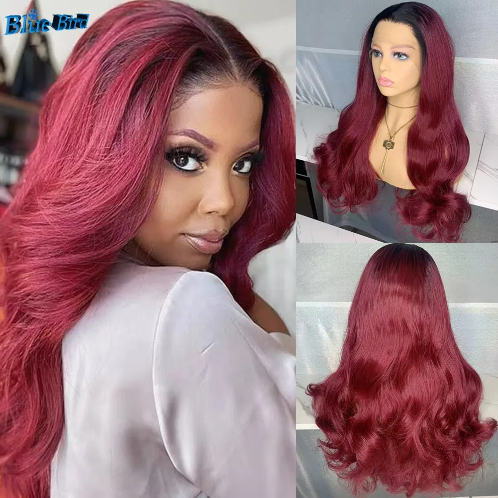 BlueBird-Body-Wave-1bT39-Ombre-Synthetic-Wigs-For-Women13X4-Futura ...