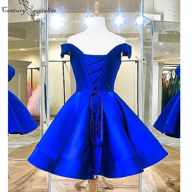 Simple Short Royal Blue Prom Dresses