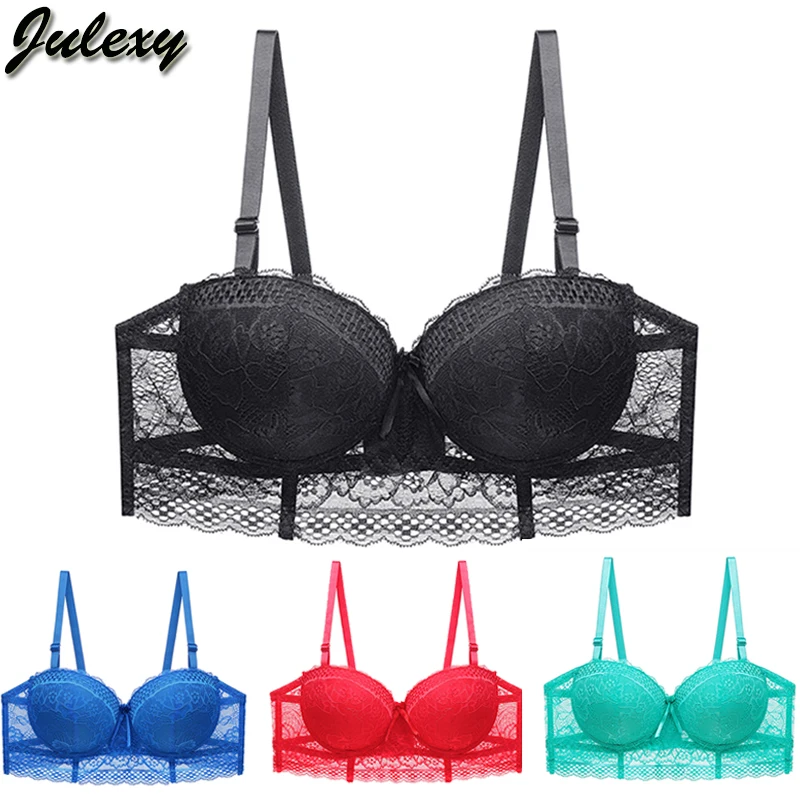 Julexy-B-C-Cup-Push-Up-Lace-Bra-Adjustable-Sexy-Bras-Femme-Brassiere ...
